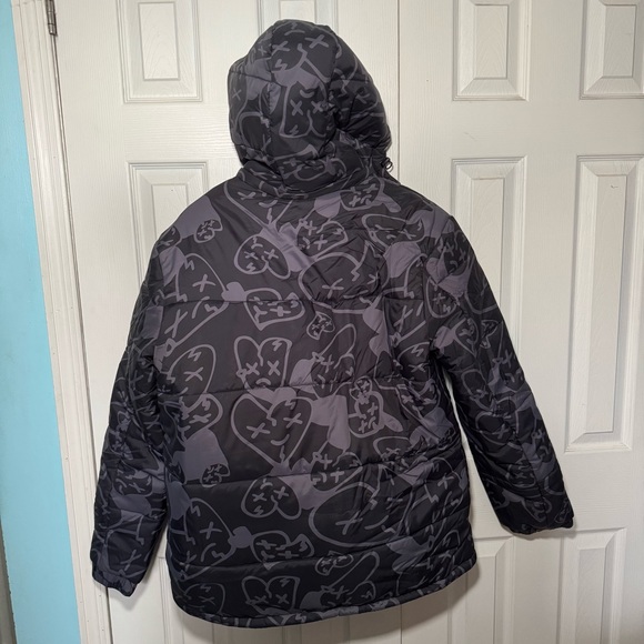 Royal Surge | Jackets & Coats | Royal Surge Emotions Heart Black Puffer ...